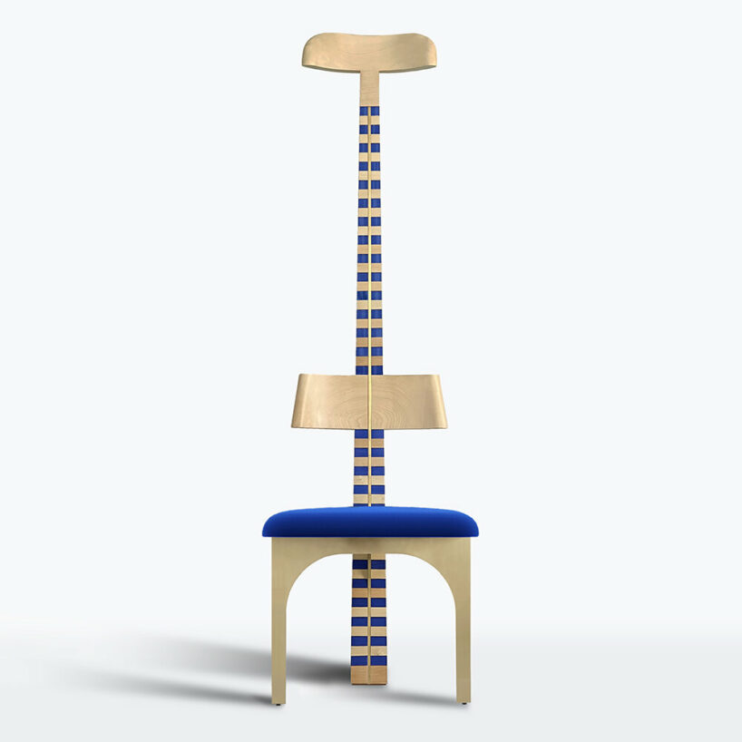 george geara's handcrafted ECHELLE chairs expand like a ladder