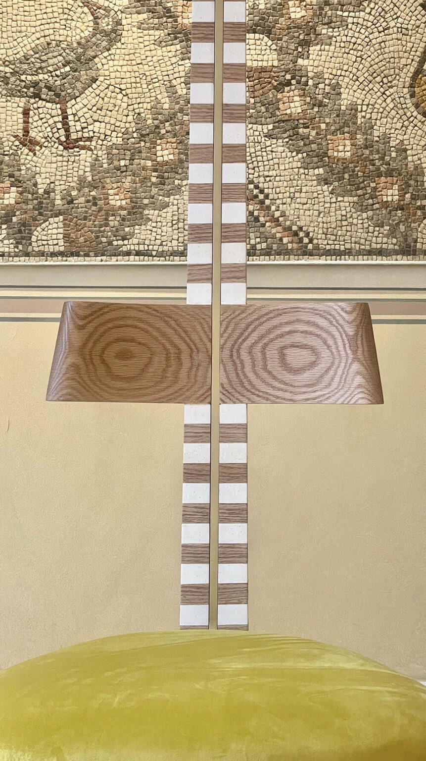 george geara's handcrafted ECHELLE chairs expand like a ladder