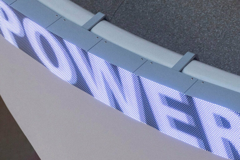 jenny holzer: light line takes over new york's guggenheim museum