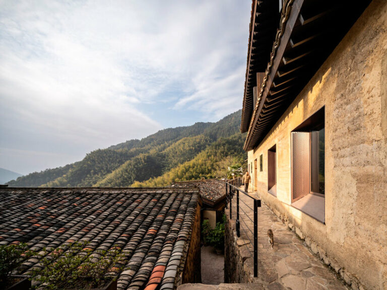 line+ revives cliffside ancient rammed-earth village in china introducing songyang art hotel
