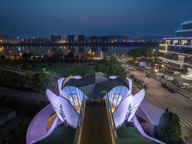 line+ studio's lotus-shaped dynamic building in changsha opens up its ...