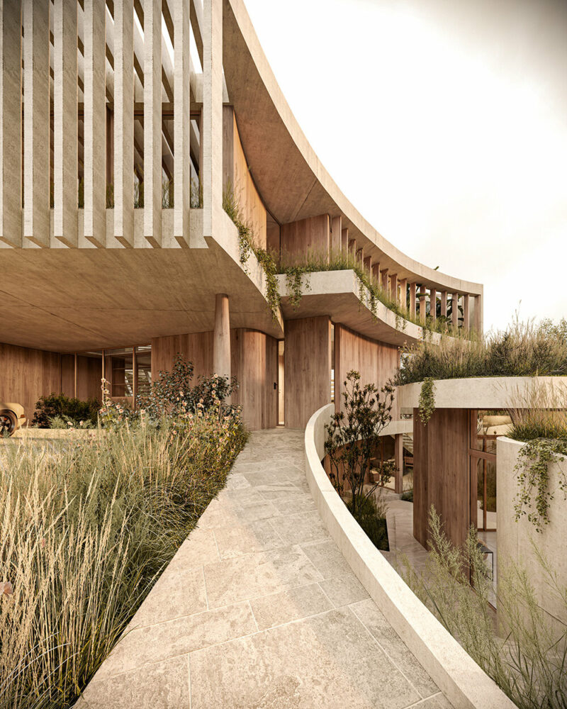 grizzo studio's neyer house in argentina doubles as a showroom