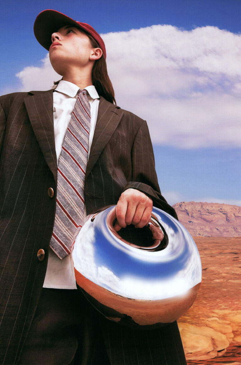 nik bentel's mathematics-inspired 'orb bag' gets a shiny finish for a ...