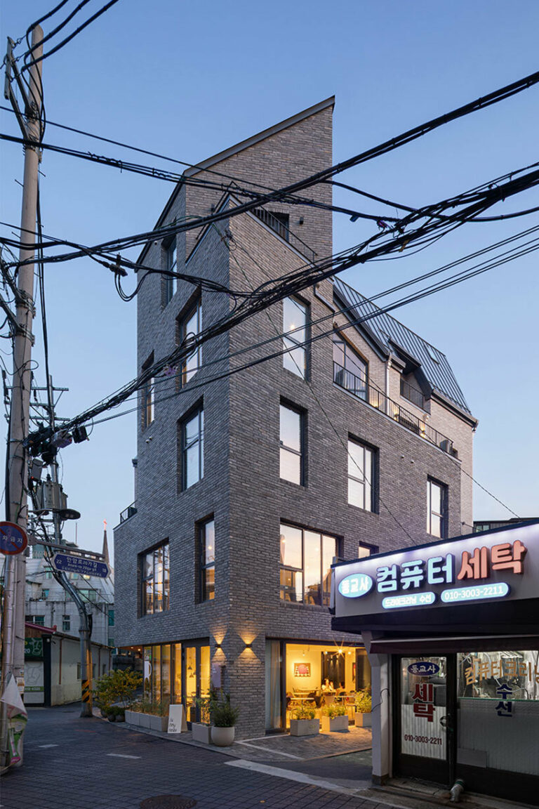 korean co-living develops in brick-clad building by urban agency