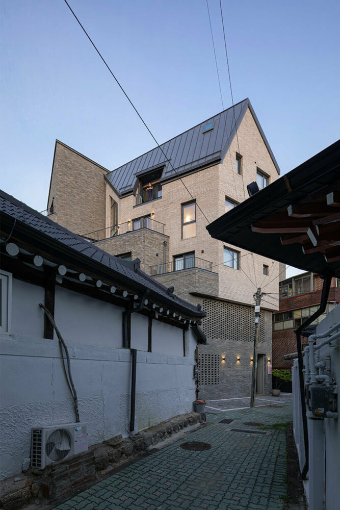 korean co-living develops in brick-clad building by urban agency