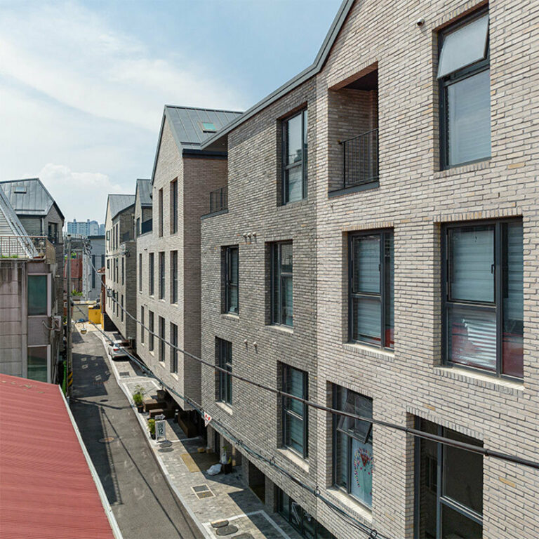 korean co-living develops in brick-clad building by urban agency
