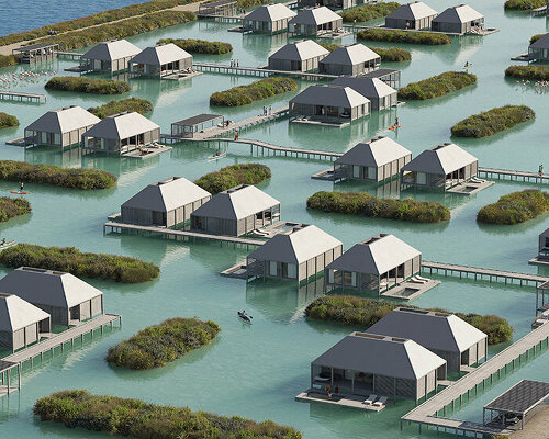 MAST develops floating architecture system from flat-pack modules