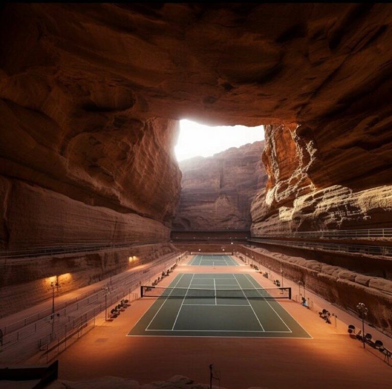 norah alsuairy imagines surreal basketball courts carved into AlUla's ...