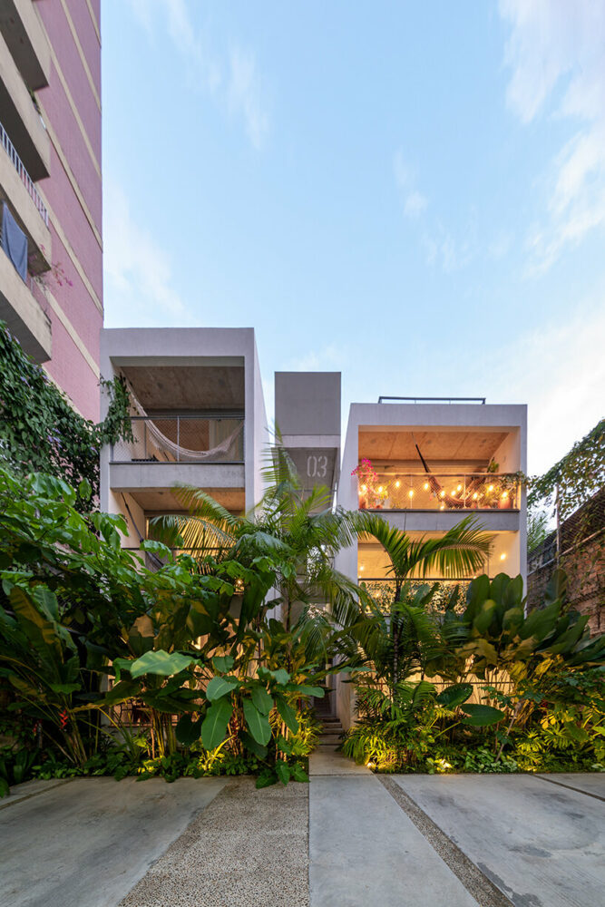 brazilian flora envelops community living project by laurent troost architectures
