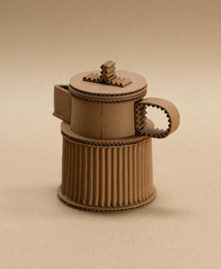 cardboard pottery? jacques monneraud's ceramic vessels look like they ...