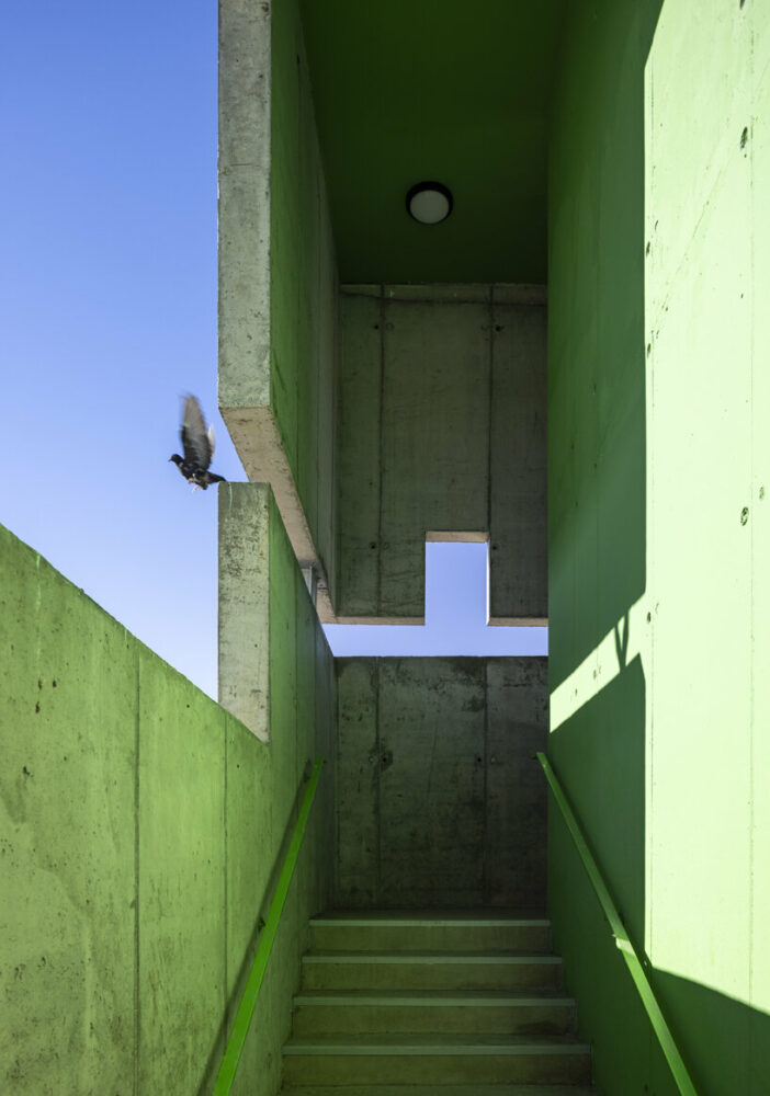 pops of color breathe new life into 1960s abandoned brutalist building ...