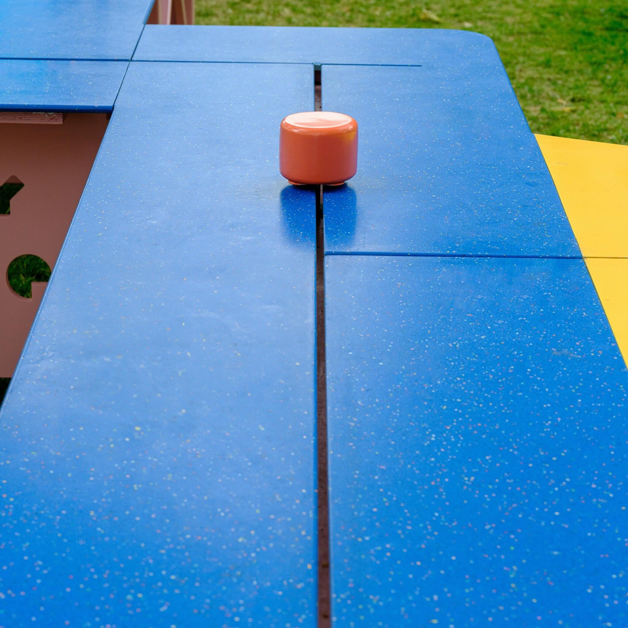 play place: a colorful shape-sorting puzzle installation in london