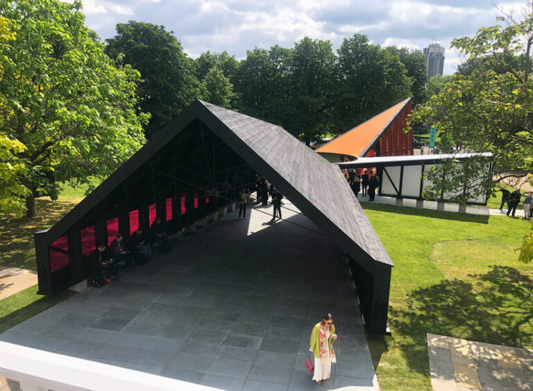 first look: designboom steps inside mass studies' 2024 serpentine pavilion