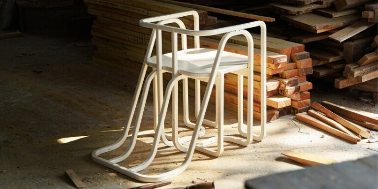 studio iyra’s digitally crafted parametric chair forms an infinite loop