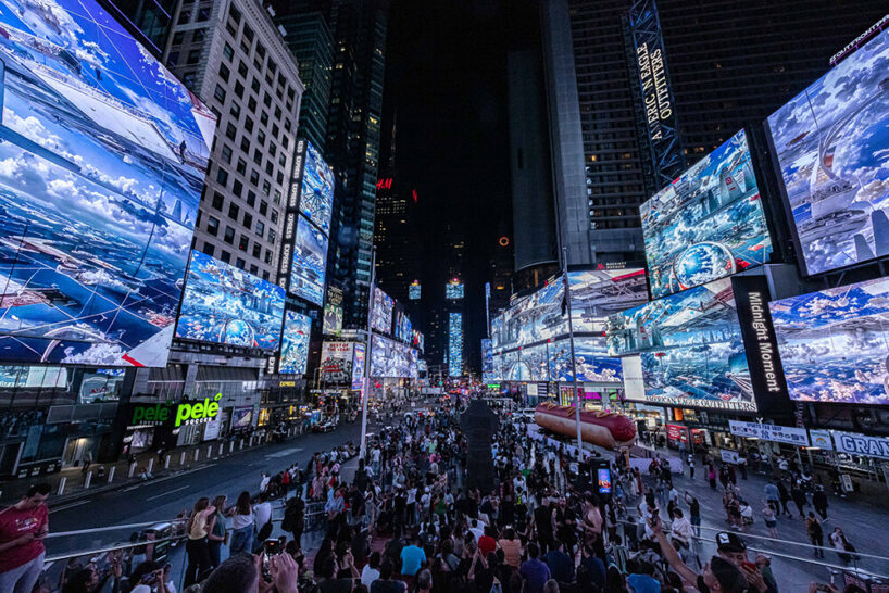 marco brambilla's approximations of utopia takes over screens of times ...