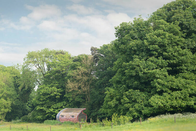 prefabricated cabin in UK reflects timber monocoque aircraft