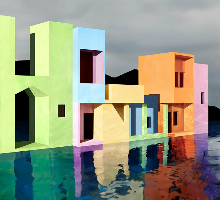 rising waters engulf balkrishna doshi-inspired structures in james ...