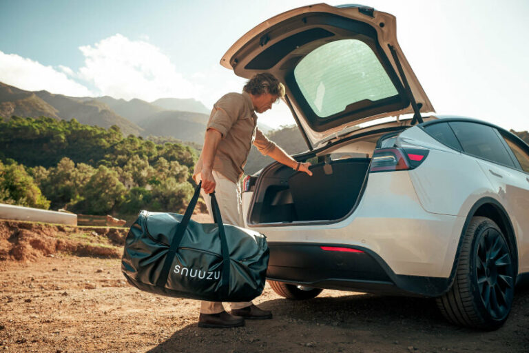 tesla owners who want to sleep in their cars can unfold snuuzu’s self ...