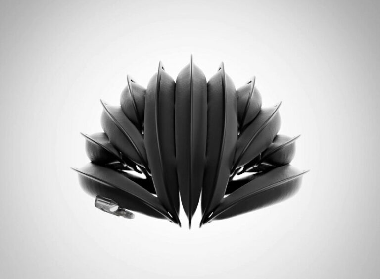 inflatable and collapsible micro bike helmet folds into a size that’s ...