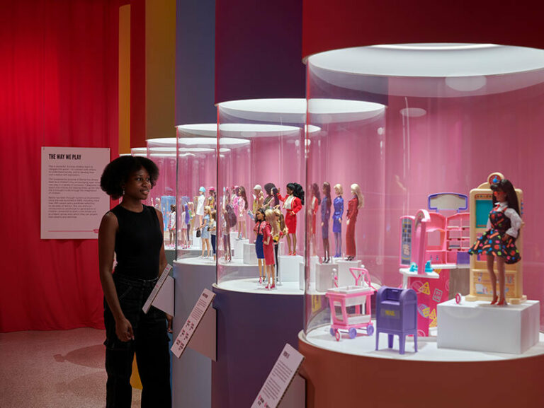 london's design museum celebrates 65 years of barbie with vibrant pink ...