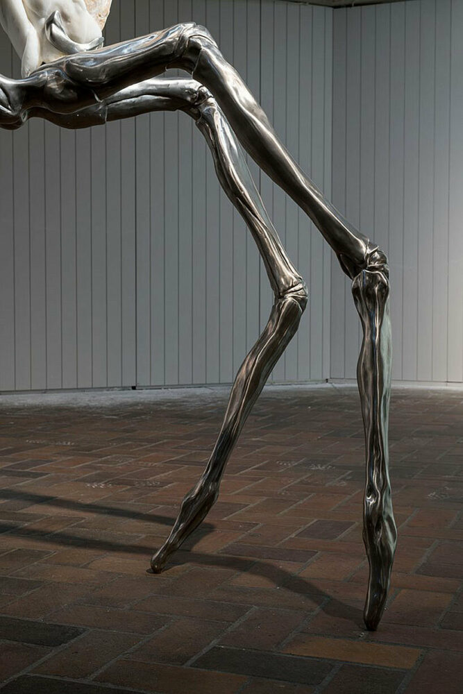 alienesque animatronic sculptures land at ivana bašić's schinkel ...