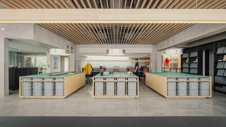 TORAFU architects' japan creation center is a collaborative 'outside in' space for designers