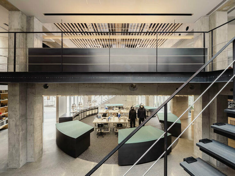 TORAFU architects' japan creation center is a collaborative 'outside in' space for designers