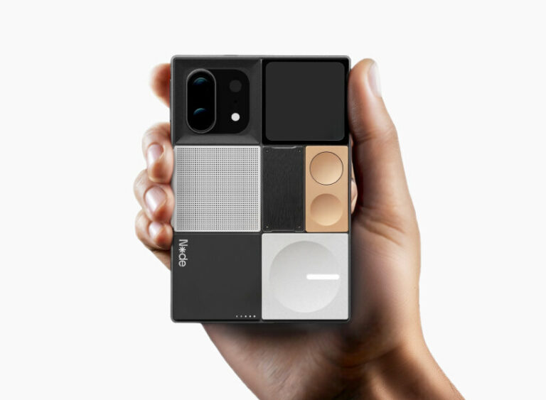 modular AI smartphone has swappable nodes on the back, from speakers to ...