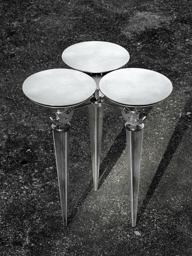 terrain-adaptive cone stool by sukchulmok studio reinterprets common ...