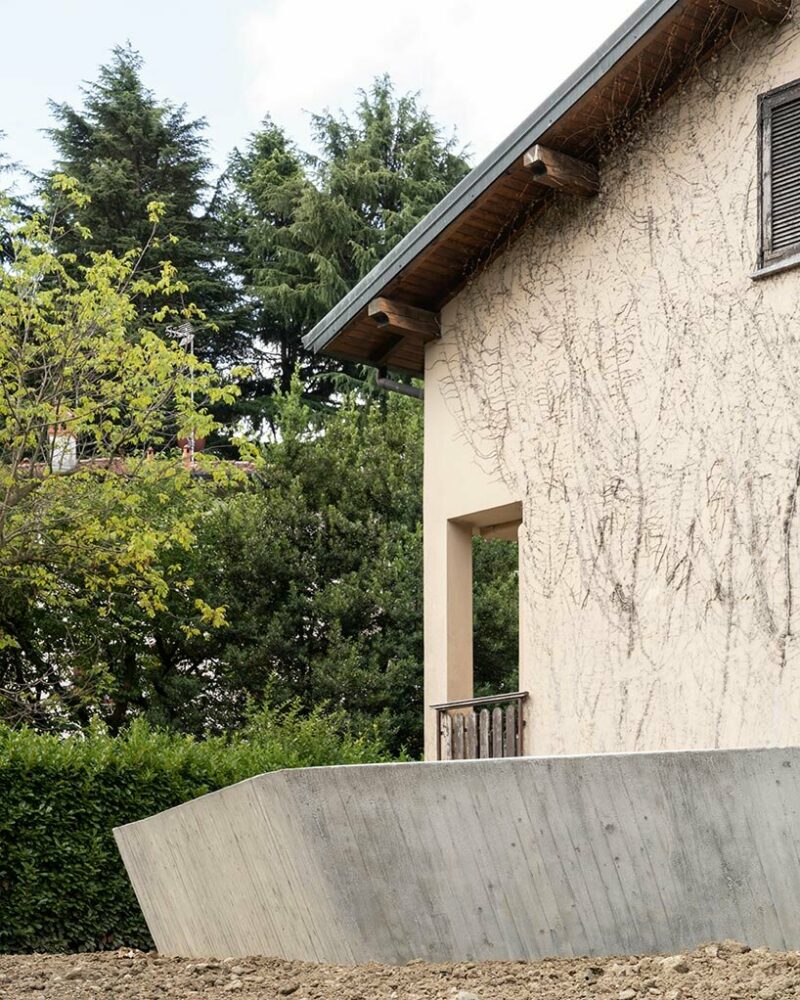 modern underground courtyard shaped by italian architect stefano larotonda