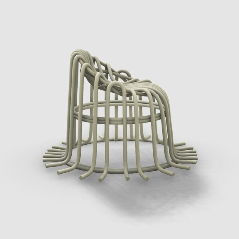 waterfall chair with smooth, flowy rattan curves reflects tranquility ...