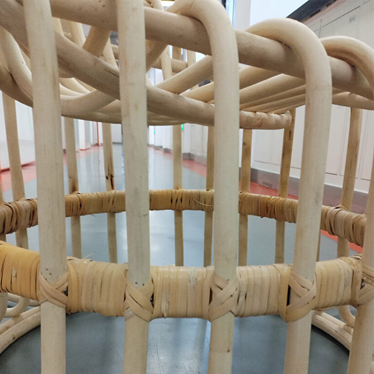 waterfall chair with smooth, flowy rattan curves reflects tranquility ...