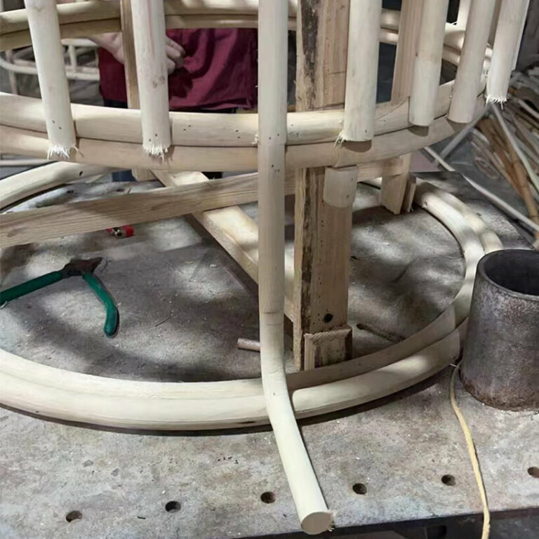 waterfall chair with smooth, flowy rattan curves reflects tranquility ...