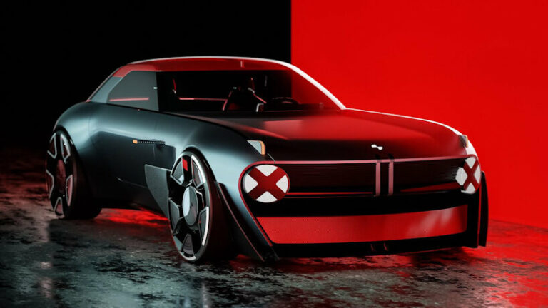 BMW vision root coupe channels 2002 turbo heritage in electric design