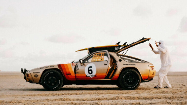 porsche 928 ‘surfari’ car makes a surfer-inspired beach debut at the ...