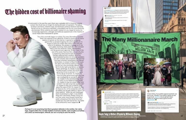 elon magazine's surreal imagery & investigative research uncover musk's ...