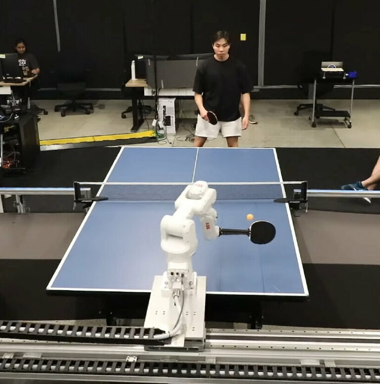 google deepmind’s robot arm can play competitive table tennis like a ...