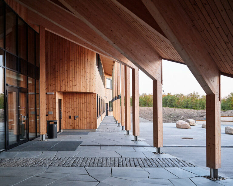 snøhetta draws from reindeer antlers with twisting cultural hub