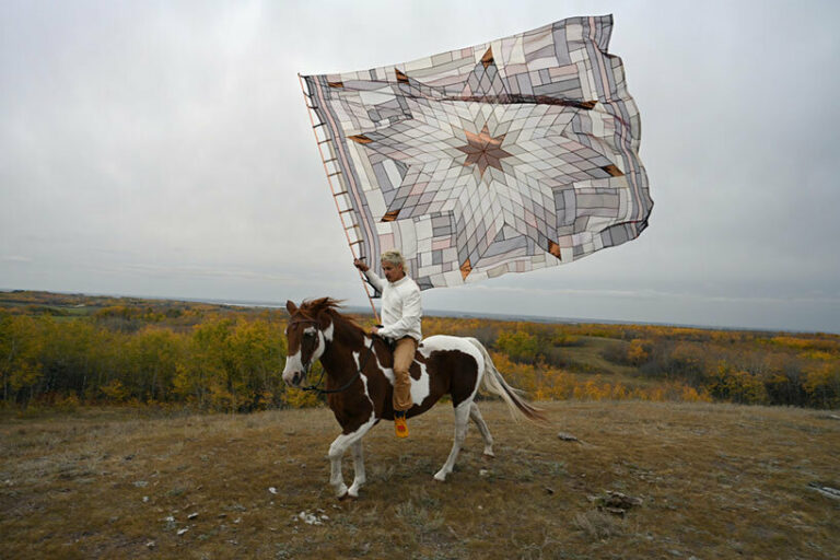 iridescent quilts by wally dion celebrate indigenous identity and great ...