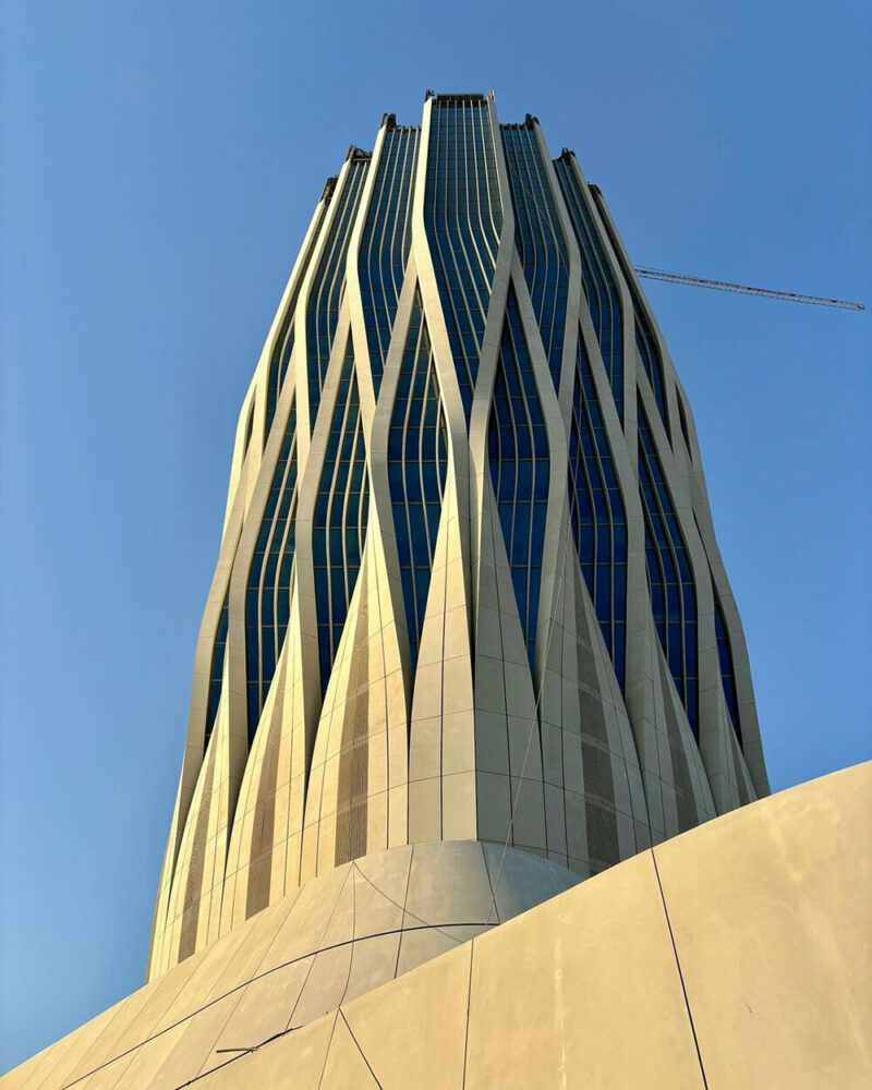 Photos reveal Zaha Hadid Architects' Central Bank of Iraq nearing ...