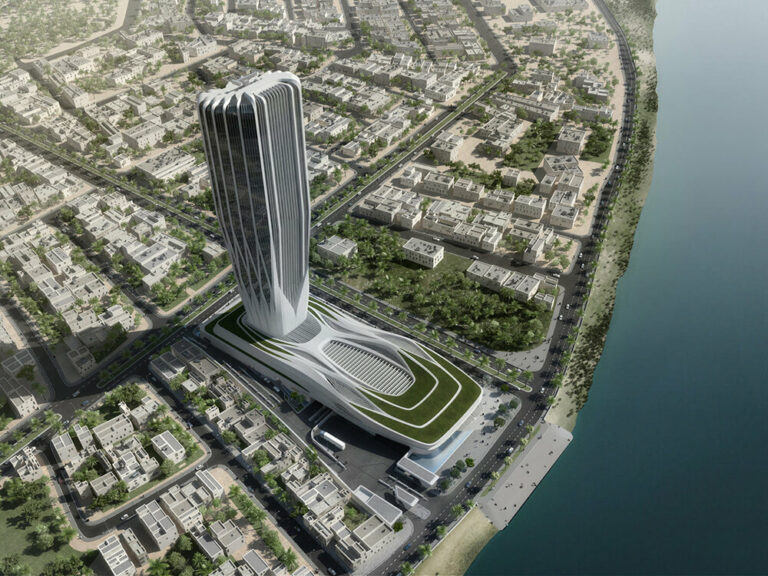 zaha hadid architects shares progress on central bank of iraq HQ