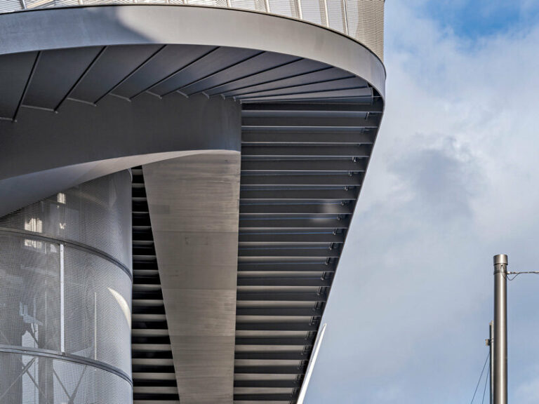 negrelli footbridge coils and stretches above zürich's dense railway ...