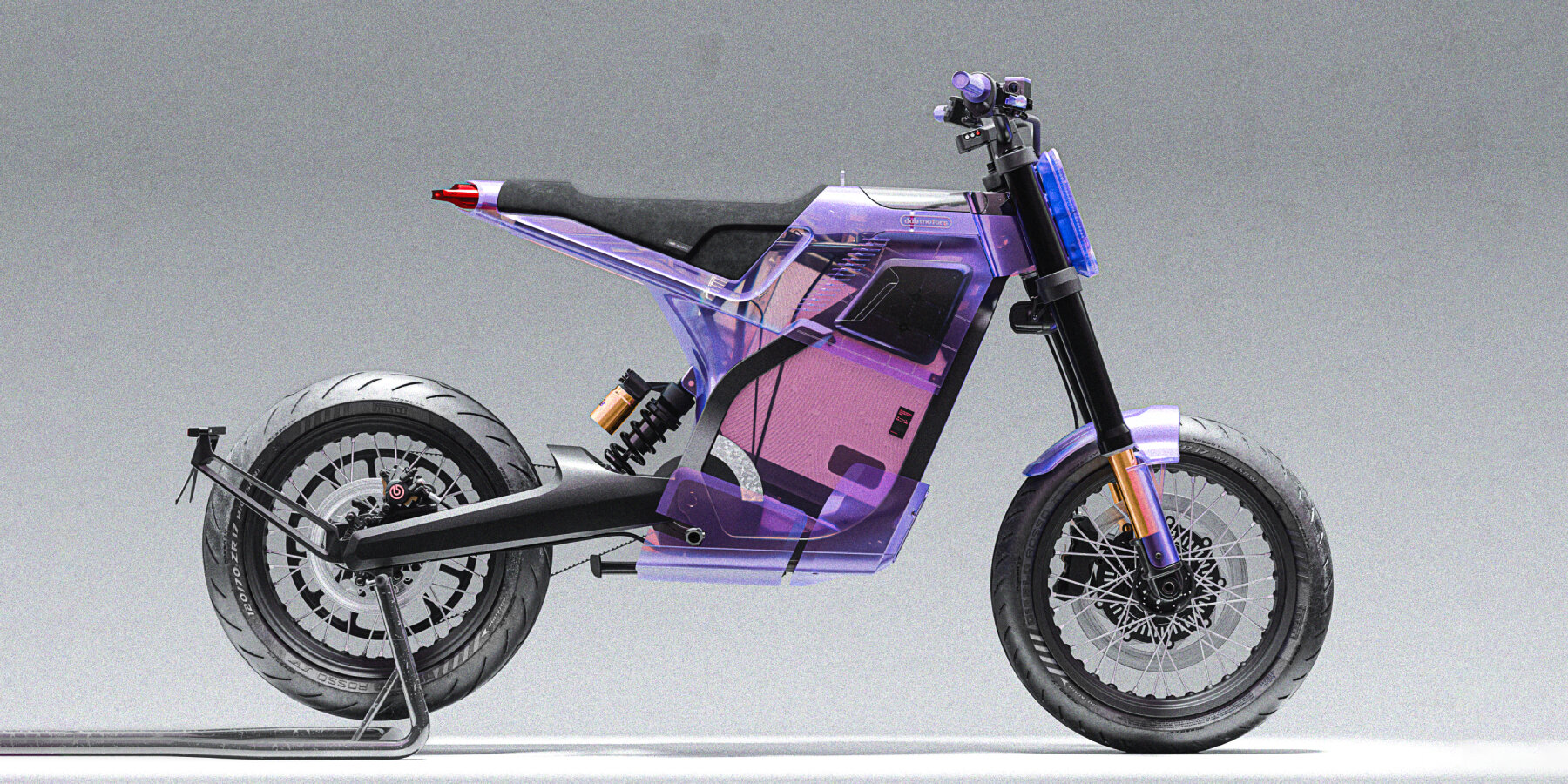 DAB 1α electric motorcycle goes atomic purple, reviving nintendo’s ...