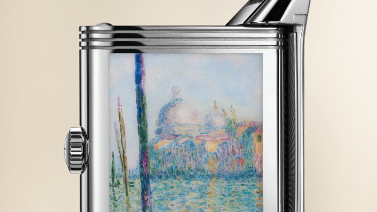 jaeger-lecoultre recreates monet’s venice paintings on reversible ...