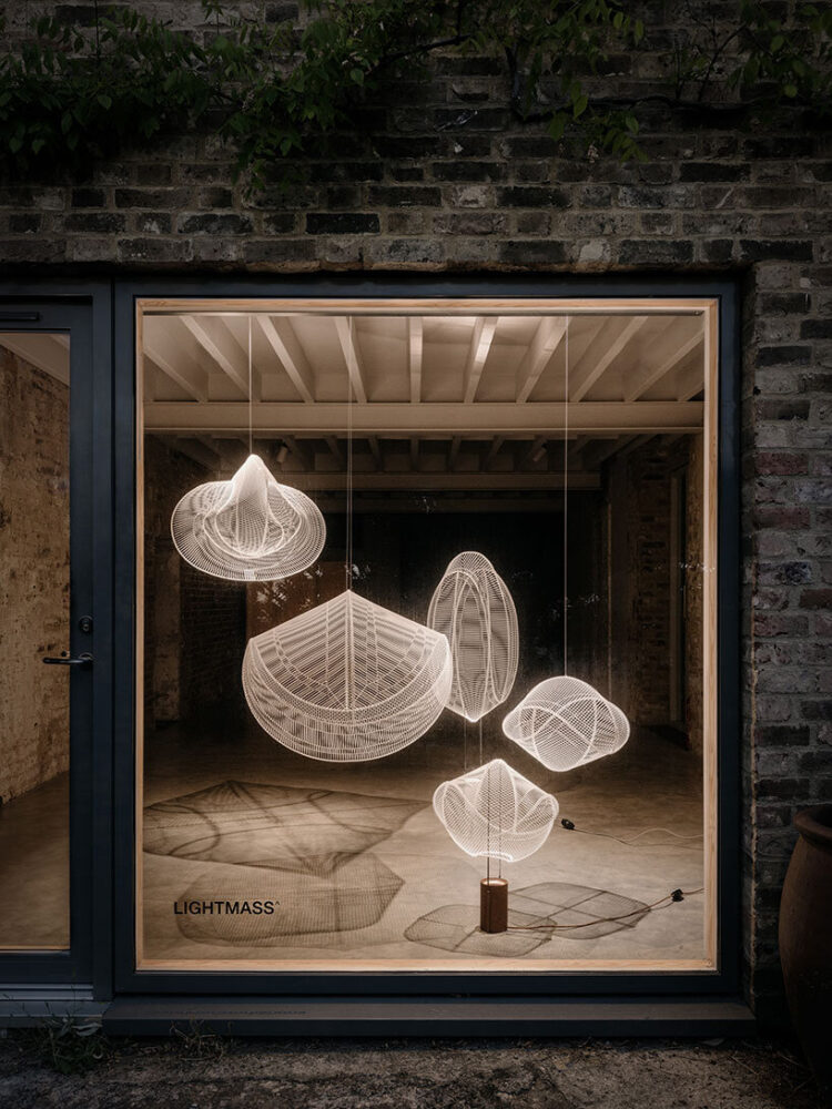 raw edges introduces eco-conscious sculptural mesh lighting series at ...