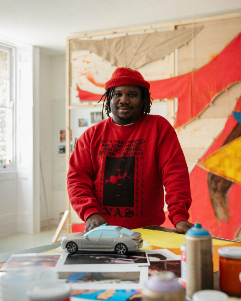 miniature BMW i7 drifts in frieze seoul as art cars inspired by video ...