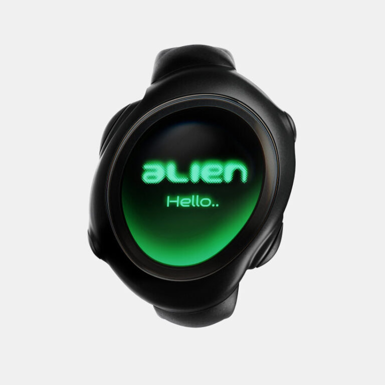 with sci-fi elements and organic form, ALIEN smartwatch channels space ...