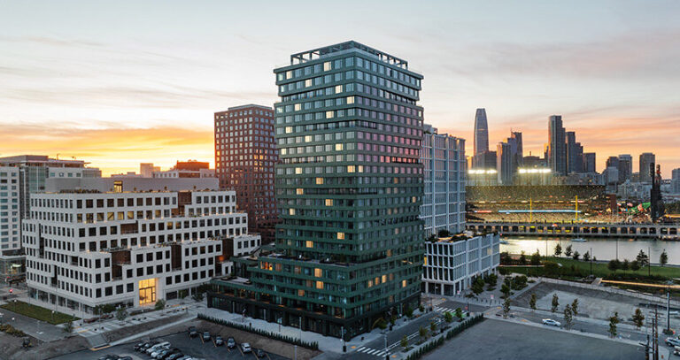 green ceramic clads studio gang's 'verde' building for mission rock