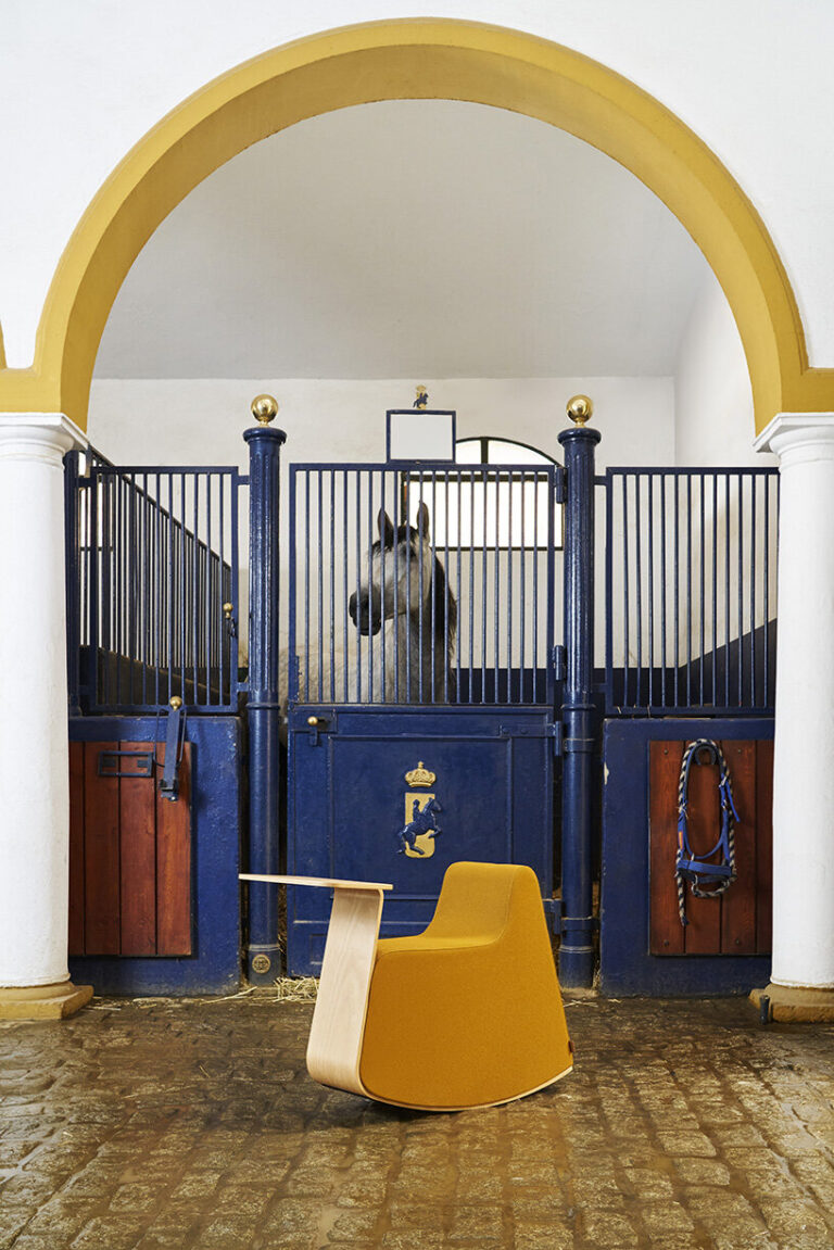 rocking pouffe-table hybrid by dsignio redefines workspaces with a ...