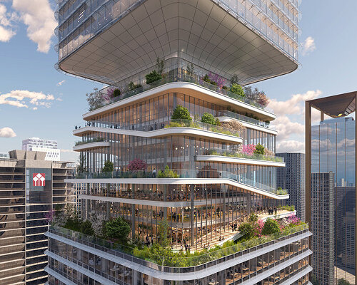 biomorphic tencent HQ by MAD architects takes shape in shenzhen